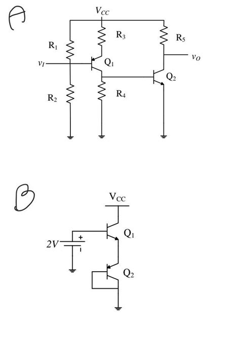 Solved Draw The AC Equivalent Circuit Of The Following Chegg Com