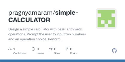 Github Pragnyamaramsimple Calculator Design A Simple Calculator
