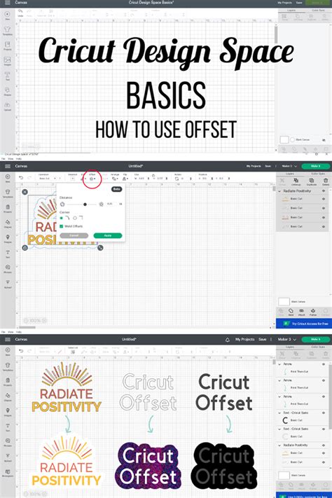 How To Use Offset In Cricut Design Space