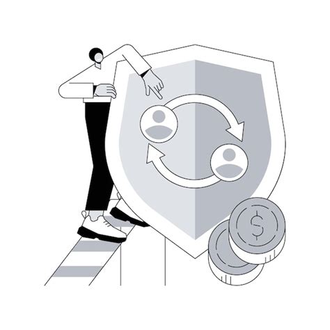 Premium Vector Peertopeer Insurance Abstract Concept Vector Illustration