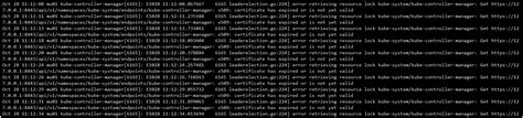 Kube Controller Manager X509 Certificate Has Expired Or Is Not Yet