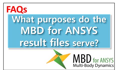 Functionbay Technical Support Site Where And How Are The Analysis Results Saved In Mbd For Ansys