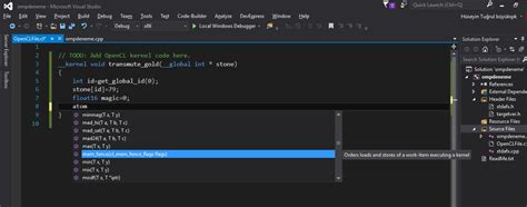 How To Enable Opencl Syntax Highlighting And Syntax Checking Of Opencl C Files In Visual Studio