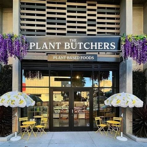 Custom Wood Storefront Sign For Plant Butchers In Long Beach