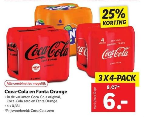 Coca Cola En Fanta Orange Aanbieding Bij Lidl