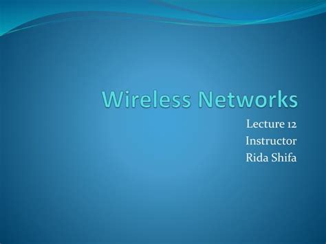Switching Techniques Lecture12 Wireless Ppt