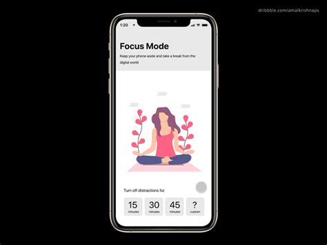 Focus Mode UI By Amalkrishna P S On Dribbble