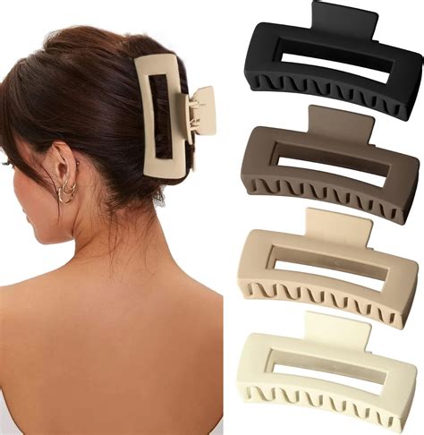 Nahalesy 5“ Extra Large Claw Clips For Thick Hair 4pcs Xl
