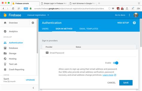 Firebase Manual User Registration In Web Api Time To Hack