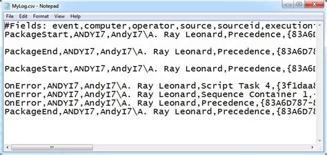 logging level 11 of the stairway to integration services