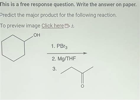 Solved This Is A Free Response Question Write The Answer On