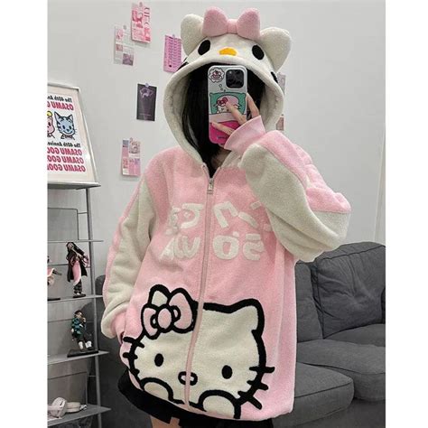 Hello Kitty Cozy Fleece Hoodie In Kawaii Shop