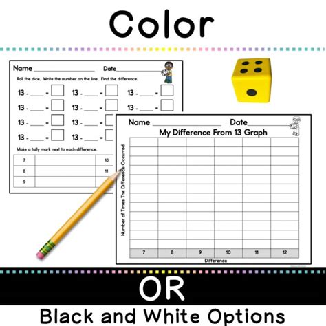 Subtraction And Graphing First Grade Math Center By Melissa Mills Online