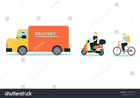 온라인 배달 서비스 개념 집 배달 스톡 일러스트 1700088133 Shutterstock