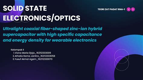 Presentasi Kelompok 2 Solid State Electronics Youtube