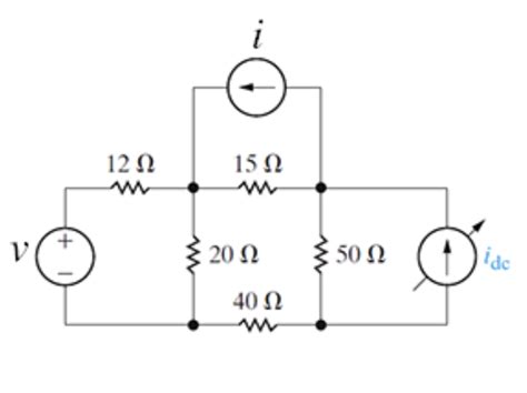 Solved The Variable Dc Current Source In The Circuit Is Chegg Com