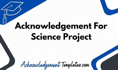 Acknowledgement For Science Project Acknowledgement Pdf