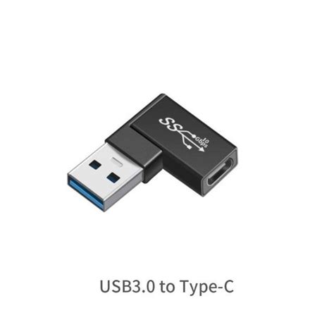 Usb 3 0 Type C Female To Usb 3 0 C 3 0 10gbps To Degree 90 Otg Converter For Male Angle Usb Type