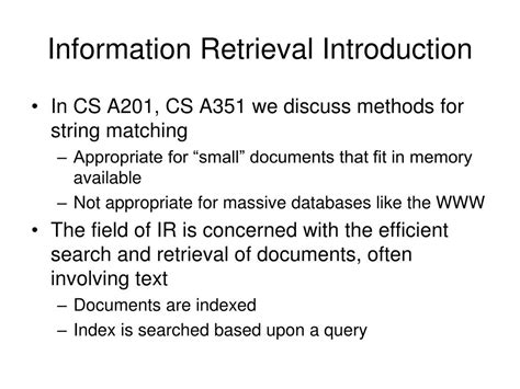 Ppt Introduction To Information Retrieval Powerpoint Presentation
