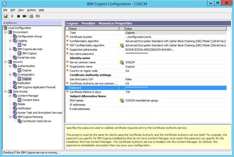 Server Name Error When Testing Gateway Cognos Configuration Cognos Analytics