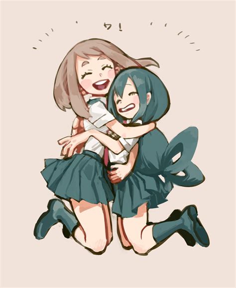 Uraraka Ochako And Asui Tsuyu Boku No Hero Academia Drawn By Ohhhhhhtsu Danbooru