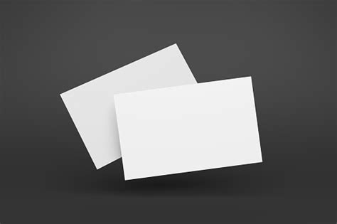 현대 명함 모형 템플릿입니다 프레젠테이션 브랜딩 기업 아이덴티티 광고 개인 문구 그래픽 디자이너 프레젠테이션을 위한 Up 디자인 3d 렌더링 고정됨에 대한 스톡 사진 및