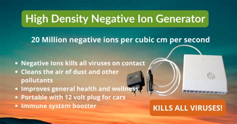 NEGATIVE ION GENERATOR Now Available Michael Tellinger