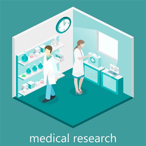 Isometric Flat 3d Concept Interior Of Science Laboratory Stock Illustration Illustration Of