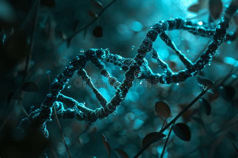 Abstract Structure Of Dna Molecule On Blurred Background Dna Double