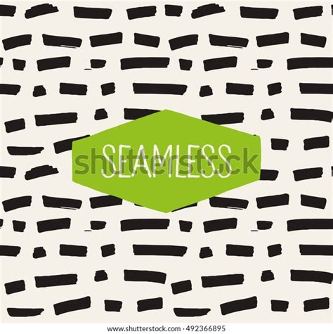 Handsketched Vector Seamless Pattern Artistic Pattern Stock Vector