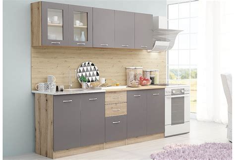 Кухня Дара дъб артизан графит • Стандартни кухни • Мебели Монема