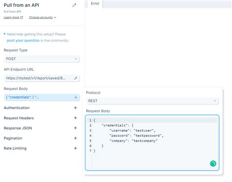 Json Object As A Request Parameter In Authentication Type Of Expiring Access Token Ask A