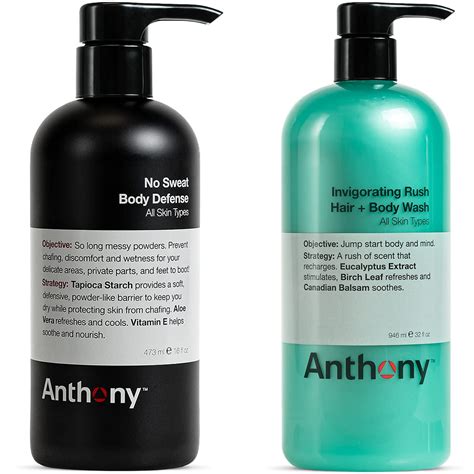 Anthony No Sweat Body Defense Anti Chafe Talc Free Cream To Powder