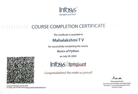 mahalakshmi vijayan on linkedin excited to share that i have completed