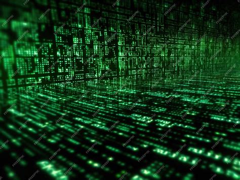 Premium Ai Image Digital Binary Code Background