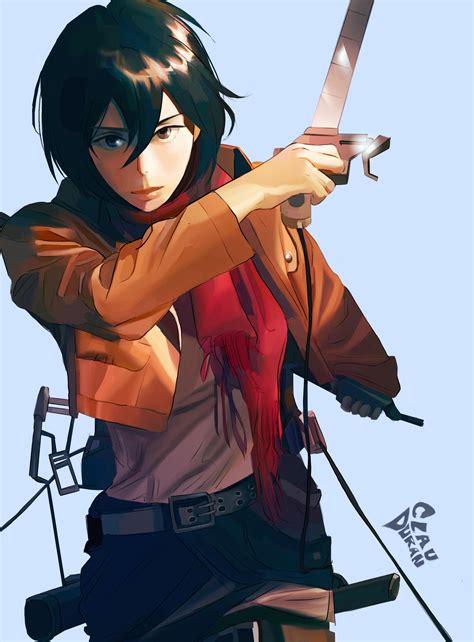 Mikasa Ackerman Fanart By Me Rshingekinokyojin