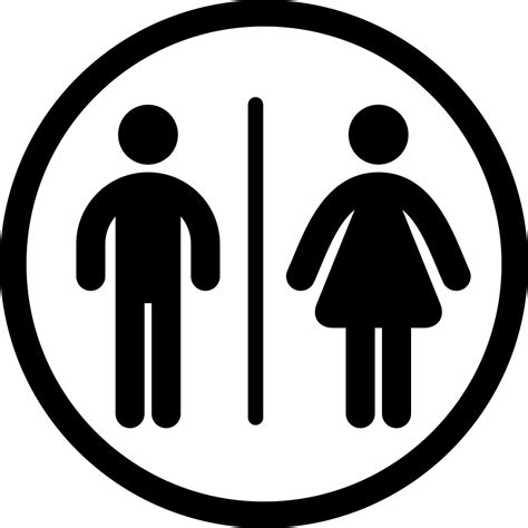 Download Unisex Bathroom Sign Icon