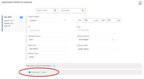 configuring efm broker upstream via gmm application parameters cisco