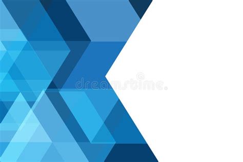 Blue Abstract Background Design For Business Stock Vector