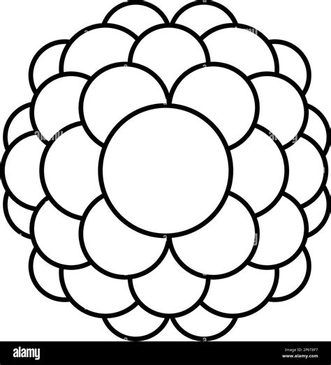 Particle Molecular Structure Line Icon Vector Illustration Stock Vector Image And Art Alamy