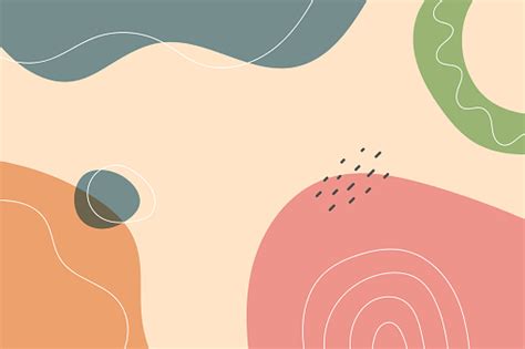 추상적 인 배경 손으로 다양한 모양과 낙서 물체를 그립니다 트렌디 한 현대 현대 벡터 일러스트레이션 모든 배경이 격리되어