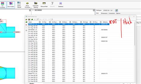 In A Product List Column Specify Material Thickness Autodesk Community
