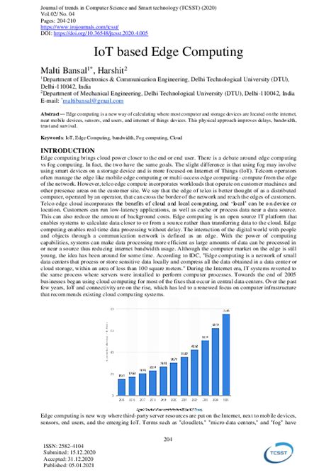 Pdf Iot Based Edge Computing