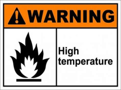 White Pvc High Temperature Warning Labels At ₹ 22 Piece In Bengaluru