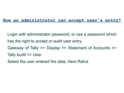 How To Trace The Culprit Behind Modification Or Deletion Of Vouchers In Tally Erp 9 Pdf