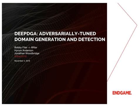 Deep Dga Adversarially Tuned Domain Generation And Detection Pdf