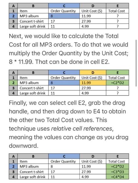 A Microsoft Excel Spreadsheet Is Laid Out In A Grid
