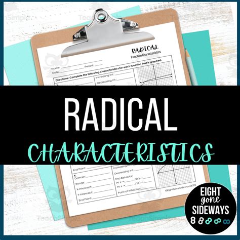 Radical Function Square And Cube Root Worksheet By Teach Simple