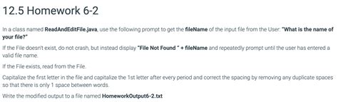 Solved 125 Homework 6 2 In A Class Named