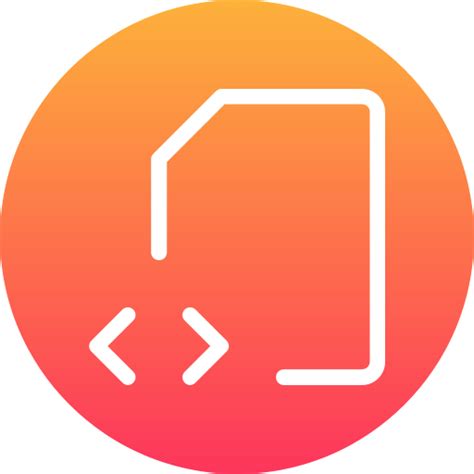 Code Generic Flat Gradient Icon Code Generic Flat Gradient Icon